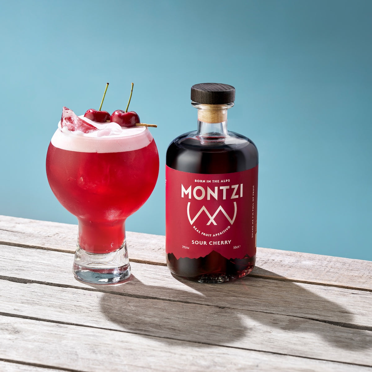 The MONTZI Drink. Born in the Alps. Made for Cocktails.